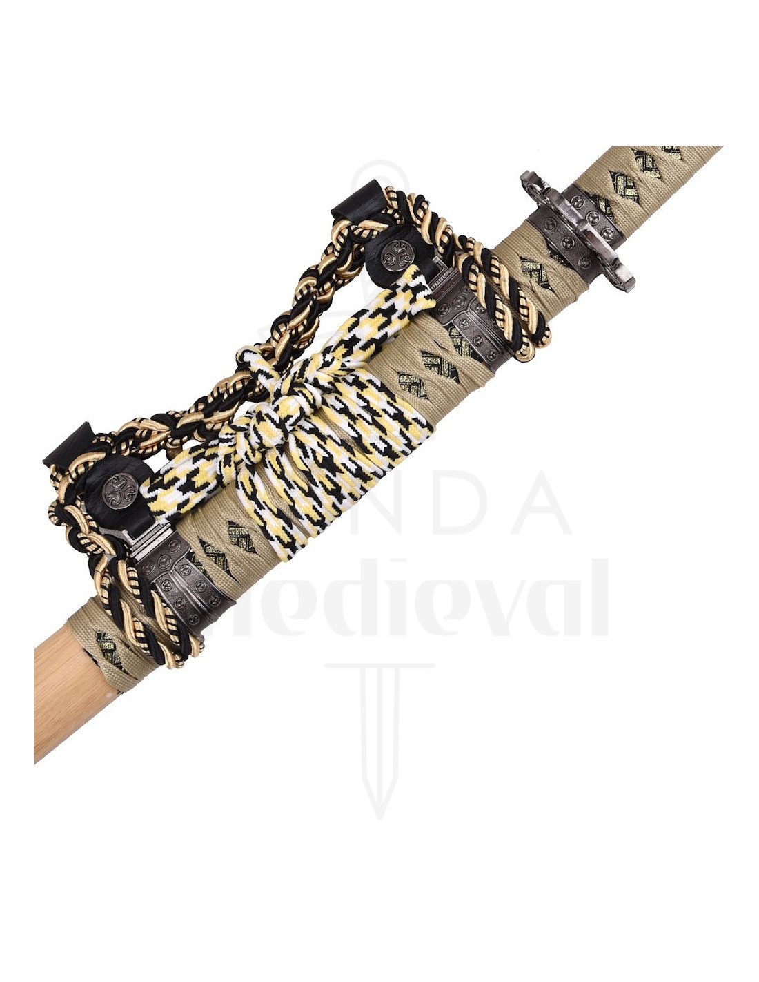 Traditional Japanese Decorative Katana with Silver Details ⚔️ Medieval Shop