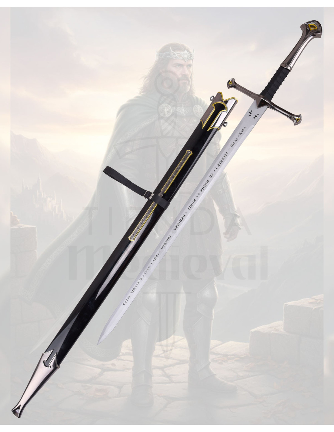 Unofficial Andúril Bamboo Blade Sword, The Lord of the Rings ⚔️ ...