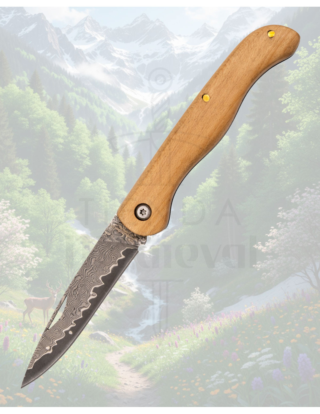 Tramuntana Damascus VG10 Knife 67 Layers Maple ⚔️ Medieval Shop