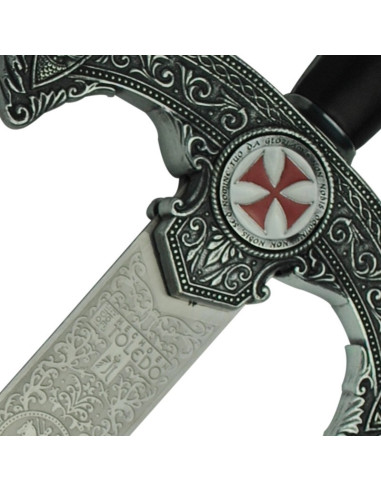 Rustic Templar sword, decorated ⚔️ Medieval Shop