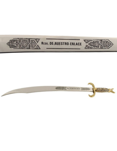 Scimitar for weddings (with personalized text engraved) ⚔️ Medieval Shop