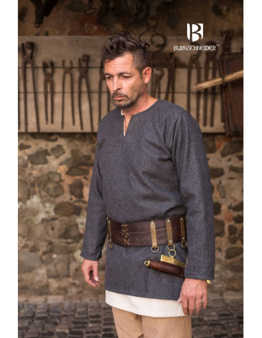 Lodin medieval tunic, dark gray ⚔️ Medieval Shop