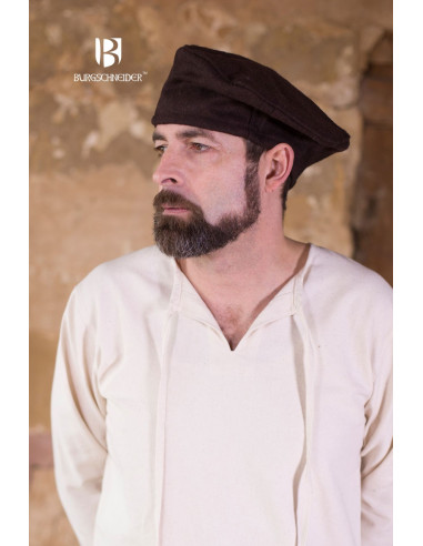 Harald renaissance cap, brown ⚔️ Medieval Shop