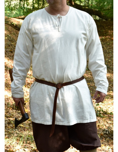 White medieval tunic, Gunther ⚔️ Medieval Shop