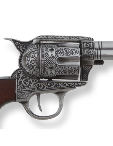 Decorated Colt 45 PeaceMaker revolver, 27 cms. ⚔️ Medieval Shop