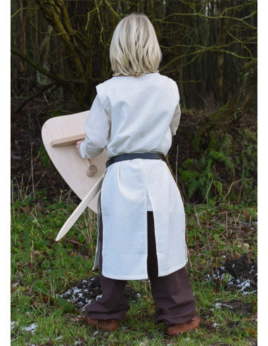 Templar child tabard, natural white ⚔️ Medieval Shop