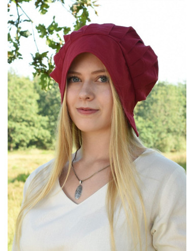 Medieval woman cap with folds, various colors ⚔️ Medieval Shop