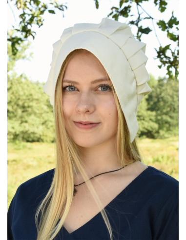 Medieval woman cap with folds, various colors ᐉ Hats-Hats ᐉ Medieval