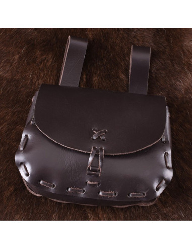 Medieval bag in cowhide ⚔️ Medieval Shop