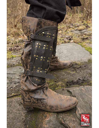 Medieval soldier leather greaves ⚔️ Medieval Shop