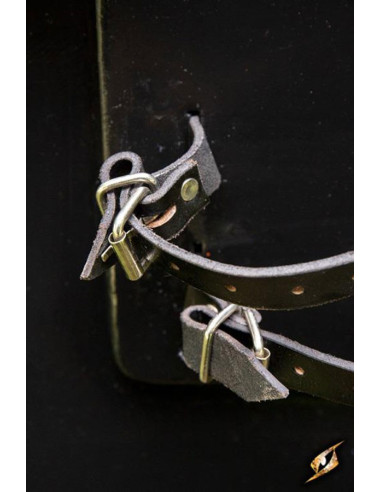 Red Templar shield 90 x 60 cm. latex ⚔️ Medieval Shop