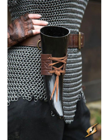 Leather baldric for viking horn ⚔️ Medieval Shop