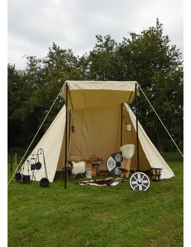 Saxon Tent 4 x 6 m., natural white ⚔️ Medieval Shop