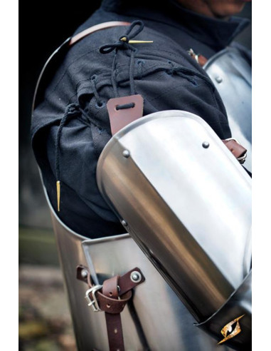 Medieval arm guards, polished finish ⚔️ Medieval Shop