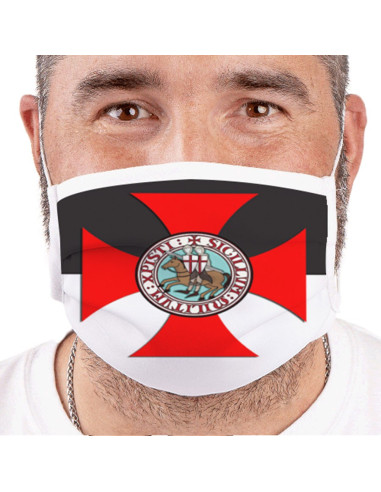 Reusable and Approved Knights Templar Mask (for adults) ⚔️ Medieval Shop