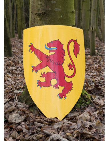 Medieval Shield Robert I of Scotland, painted wood ⚔️ Medieval Shop