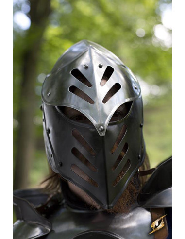 Dark Ice Elf Helmet polished finish, Epic Armory ⚔️ Medieval Shop