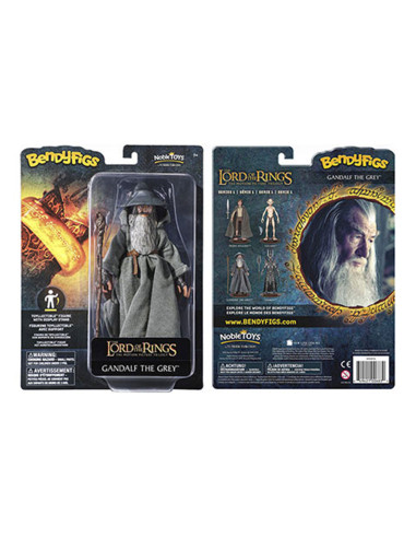 Toyllectible Bendyfigs Lord of the Rings Gandalf Miniature Figurine ⚔️ ...
