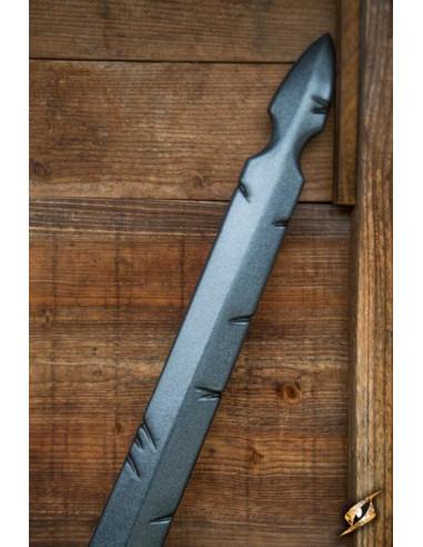 Two-handed sword with latex notches for LARP, 115 cm. ⚔️ Medieval Shop