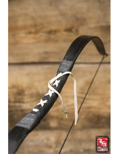 Black medieval bow. Rope 88 cm. ⚔️ Medieval Shop