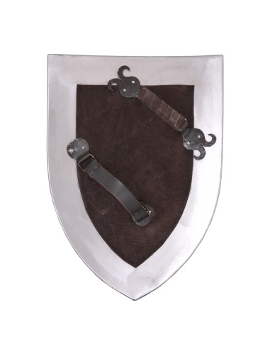 Functional medieval metal shield with padding ⚔️ Medieval Shop