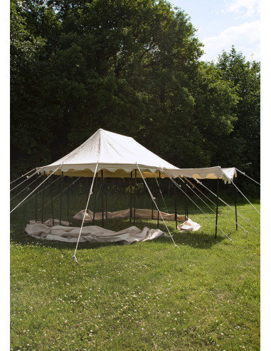 Burgund knights medieval tent with entrance awning, 4 x 6 mts. ⚔️ ...