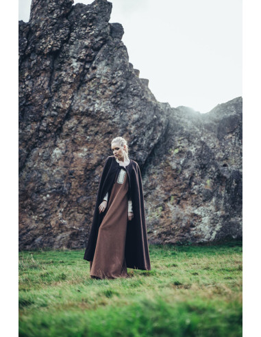 Medieval cape without hood Kuno model, brown color ⚔️ Medieval Shop