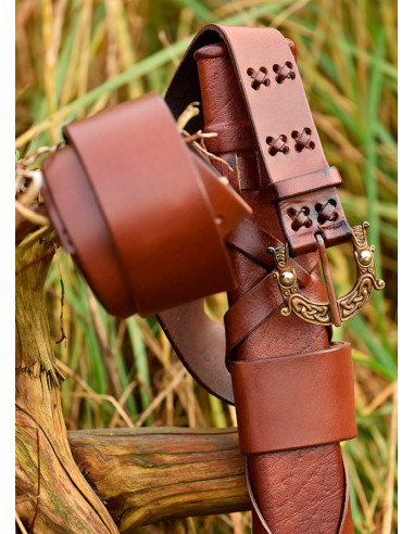 Sheath and belt for Viking sword pommel 3 lobes for practices, long ...