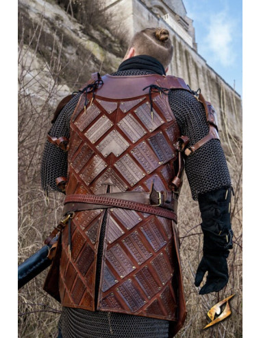 Lumberjack Warrior's Brigantine Armor in Dark Brown ⚔️ Medieval Shop