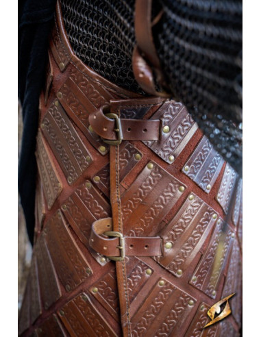 Lumberjack Warrior's Brigantine Armor in Dark Brown ⚔️ Medieval Shop