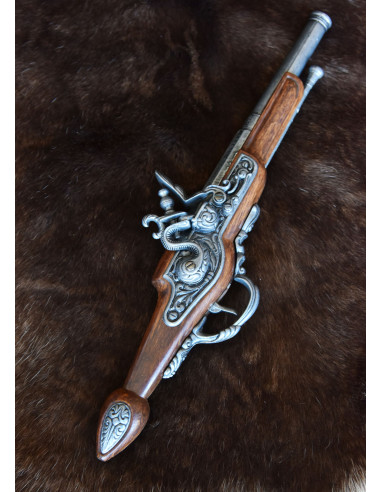 English straight flintlock pistol, second half of the 18th century ⚔️ ...