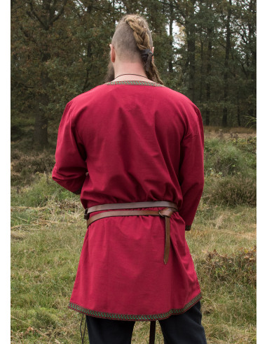 Viking cotton tunic, red ⚔️ Medieval Shop