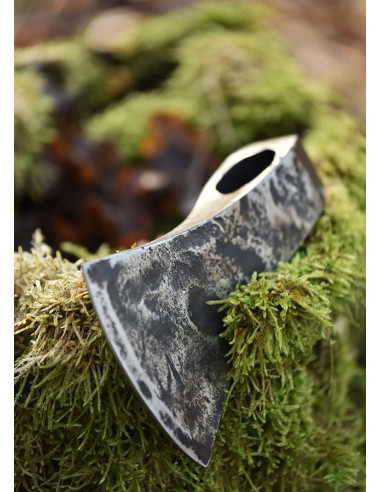 Hand forged carbon steel ax head ⚔️ Medieval Shop