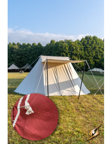 Red medieval tent for intrepid warriors, 3 x 5 mts. ⚔️ Medieval Shop