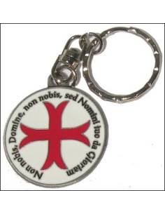 Knights Templar keychain, old gold ⚔️ Medieval Shop