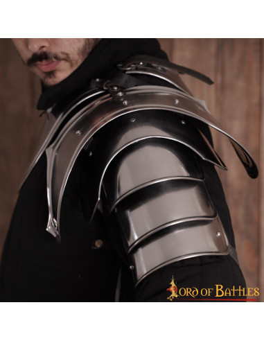 Medieval knight shoulder pads, mild steel ⚔️ Medieval Shop