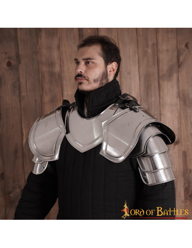 Medieval knight shoulder pads, mild steel ⚔️ Medieval Shop