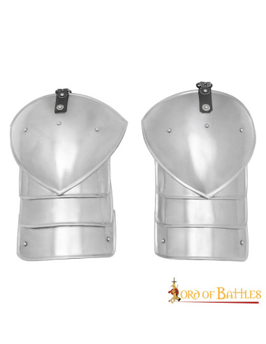 Medieval Soldier Shoulder Pads Fantasy, Mild Steel ⚔️ Medieval Shop