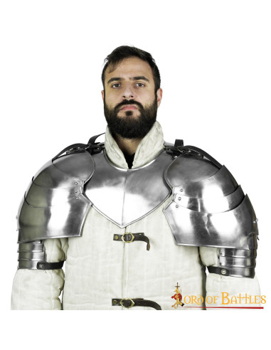 Large medieval knight shoulder pads, mild steel ⚔️ Medieval Shop