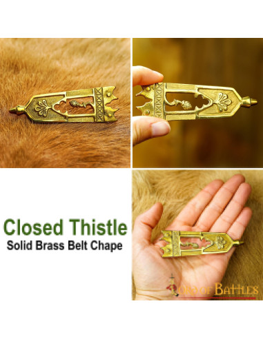 Brass-plated medieval belt closure ⚔️ Medieval Shop