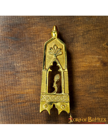 Brass-plated medieval belt closure ⚔️ Medieval Shop