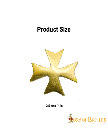 Set of 5 Solid Brass Templar Crosses ⚔️ Medieval Shop
