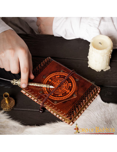 Navigator's Compass Notebook in Leather ⚔️ Medieval Shop
