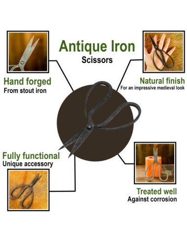 Antique Iron Hand Forged Scissors ⚔️ Medieval Shop