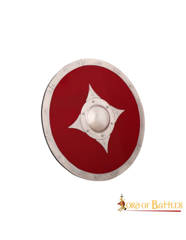 Viking red wooden combat shield ⚔️ Medieval Shop