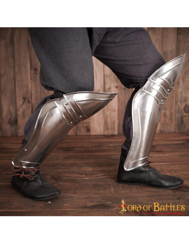Classic Medieval Fantasy Knight Greaves ⚔️ Medieval Shop