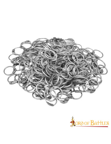 Steel chainmail round rings ⚔️ Medieval Shop