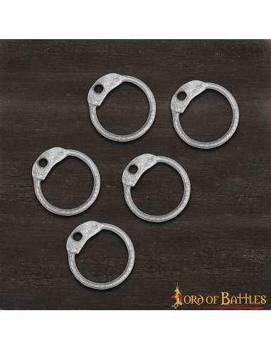 Steel chainmail round rings ⚔️ Medieval Shop