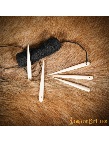 Set of 5 Viking bone needles (7 cm.) ⚔️ Medieval Shop