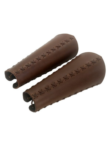 Genuine Leather Ranger of The Woods Greaves ⚔️ Medieval Shop